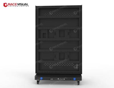 China Small Size Indoor Floor-standing Foldable LED Display Poster Screen, Easy Storage, Convenient Transportation for sale