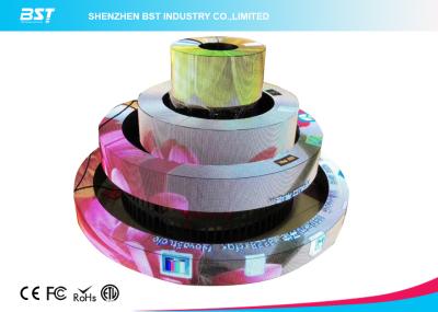 China Indoor Outdoor Curve Led Display / Commercial Led Screen SMD3528 Encapsulation for sale