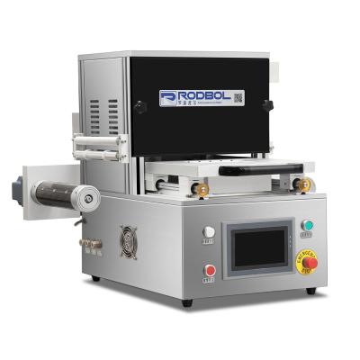 China SS304 Gas Flushing MAP Tray Sealer 280x200mm 300pcs/h for Cooked Food for sale