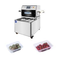 China Semi-Auto Nitrogen Filling MAP Packaging Machine 380mm Tray Size for Food Preservation for sale
