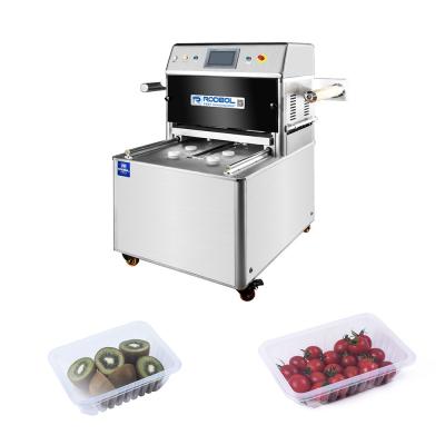 China Semi-Auto Nitrogen Filling MAP Packaging Machine 380mm Tray Size for Food Preservation for sale