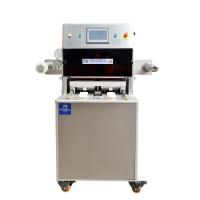 China Semi-Auto Nitrogen Filling MAP Packaging Machine 380mm Tray Size for Food Preservation for sale