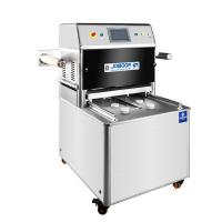 China Touch Screen Skin Packaging Machine 400mm Box Size Food Sealer Programmable Control 380V for sale