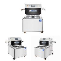 China Floor Type MAP Tray Sealing Machine Vacuum Tray Sealer 399x295mm Fresh Food for sale