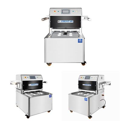 China Floor Type MAP Tray Sealing Machine Vacuum Tray Sealer 399x295mm Fresh Food for sale