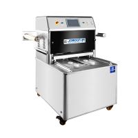 China Floor Type MAP Tray Sealing Machine Vacuum Tray Sealer 399x295mm Fresh Food for sale