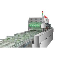 China Automatic Horizontal MAP Tray Sealing Machine 450x300mm Nitrogen Filling Packing Machine for sale