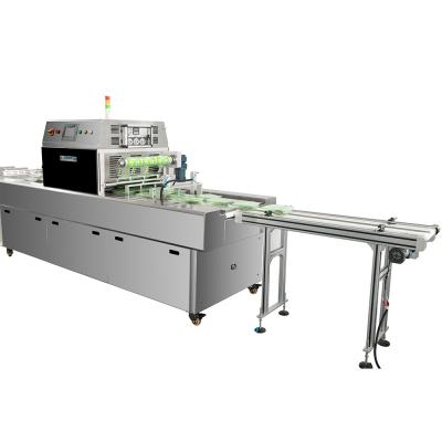 China Stable MAP Tray Sealing Machine Fully Automated 500P for Plastic Trays Packing for sale