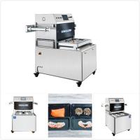 China Semi-Automatic Stainless Steel Skin Vacuum Packaging Machine 304 Food Grade 400mm for sale