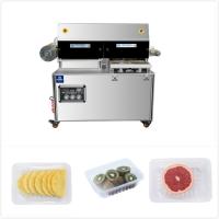 China Gas Flushing Fruit Vegetable Packing Machine , Vacuum Sealing Equipment for sale