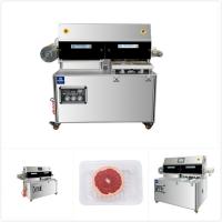 China Touch Screen Vacuum Tray Sealing Machine 460 Boxes per Hour Omron Control for sale