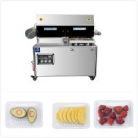 China Touch Screen Vacuum Tray Sealing Machine 460 Boxes per Hour Omron Control for sale
