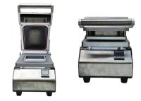 China Gas Flush Tray Sealing Machine 110V 220V Touch Screen PLC Control 304 Stainless Steel for sale