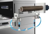 China Semi-Automatic MAP Tray Sealing Machine 450mm Film Width 0.6-0.8MPa for Cooked Food for sale