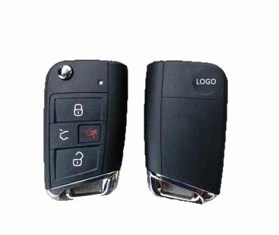 China Original Volkswagen 434MHz MQB ID48chip 4button 5G6959752AB Car Folding Key for sale
