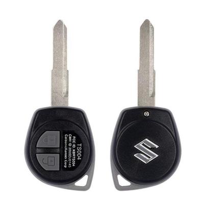 China For Suzuki Car Key Case 2buttons Remote Fob Cover Replacement Shell With Uncut Key Blade for sale