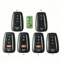 China For KEYDIY, VVDI, Lonsdor, Toyota 8A Series 2B 3B 4B Smart Key Fob Shell With Emergency Insert Key Blade for sale
