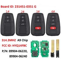 China HN005227 2018 2019 TOYOTA CAMRY FCC ID : HYQ14FBC P/N: 89904-06240 for sale