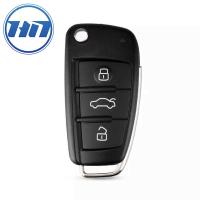 China 434MHz 8E Chip Remote Flip Replacement Audi Car Key Q7 A6 Europe Fccid 4F0837220M for sale