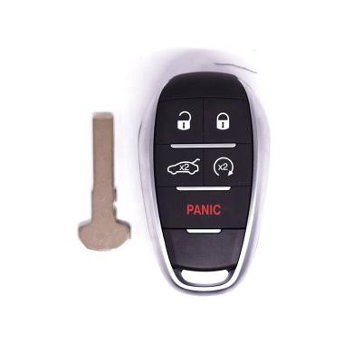 China OEM 5 Buttons Keyless Smart Remote Car Key 433MHz Black Color for sale
