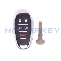 China OEM 5 Buttons Keyless Smart Remote Car Key 433MHz Black Color for sale