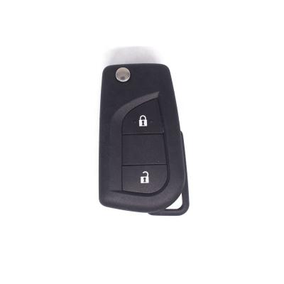 China Original Flip Remote Car Key With 2 Button 433MHz 8A Chip Car Key Replacement for sale