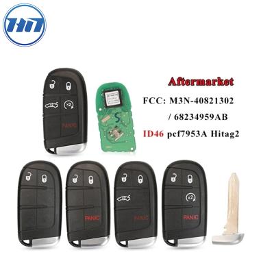 China Aftermarket Fob 2 3 4 5 Button 433MHz ID46 Chip For Chrysler Dodge Jeep FCCID M3N-40821302 for sale