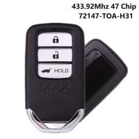 China HN007250 Aftermarket Car Key Honda Crv 2015mhz 47 Fcc Chip 72147-T0A-H31 for sale
