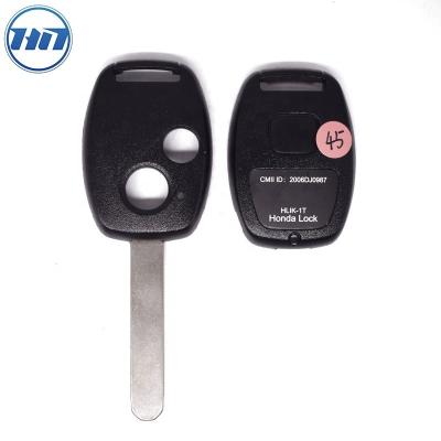 China Black Plastic + Metal Original Size Car Key Fob Remote Shell Case Replacement for Honda for sale