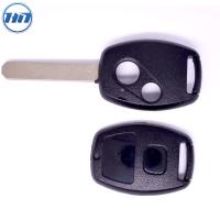 China Black Plastic + Metal Original Size Car Key Fob Remote Shell Case Replacement for Honda for sale