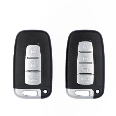 China Smart Key For Hyundai Kia Car Key Case 2 Buttons Remote Fob Cover Replacement Shell With Uncut Key Blade for sale