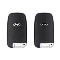 China Smart Key For Hyundai Kia Car Key Case 2 Buttons Remote Fob Cover Replacement Shell With Uncut Key Blade for sale