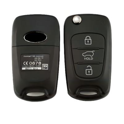 China HN008332 Hyundai Flip Car Key ID60-6F 80bit 433mhz 433-EU-TP HM-T031 / 433-EU-TP RKE-4A02 for sale