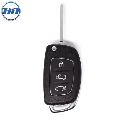 China Original 3 Button Flip Car Key Fob with 433MHz Frequency for Hyundai EU-95100(TP) for sale
