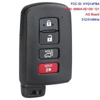 China HN005252 HYQ14FBA 281451-2110 89904-0e121 Keyless Smart Card Car Key For Toyota Highlander Kluger 2014-2019 for sale