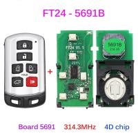 China HN005207 6 Button Smart Key For 2011-2019 Sienna 314.3MHz 271451-5691 89904-08010 for sale