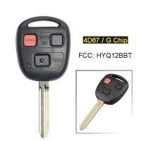 China 3 buttons Car Key for 2010-2015 FJ Cruiser FCC ID: HYQ12BBT for sale