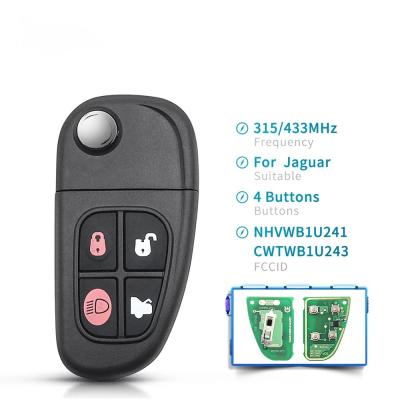 China 4 Buttons NHVWB1U241 ID60 Chip Car Key Fob Flip Remote Key 433Mhz for sale