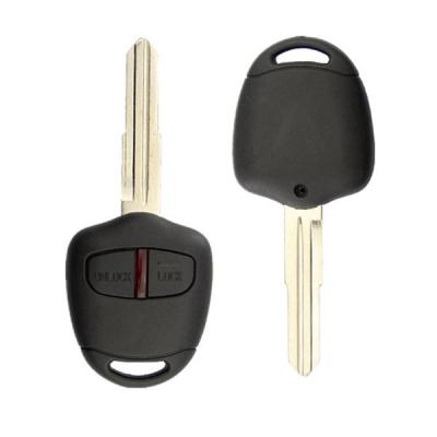 China 2 Button Remote Car Key MIT8 Blade Car Key 433Mhz ID46 Chip For MITSUBISHI Outlander Pajero Triton ASX Lancer for sale