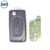 China FSK433MHz 2 buttons 46chip Flip Controlled Remote Car Key Folding Remote for sale