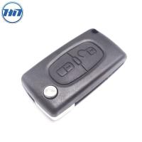 China FSK433MHz 2 buttons 46chip Flip Controlled Remote Car Key Folding Remote for sale