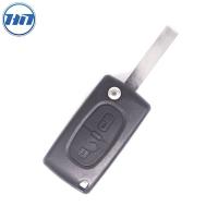 China FSK433MHz 2 buttons 46chip Flip Controlled Remote Car Key Folding Remote for sale