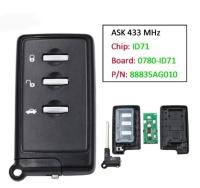 China Smart Remote 3 Button 433MHz ID71 271451-0780 DENSO 14ACA For Subaru Impreza Forester Legacy 2007-2014 for sale