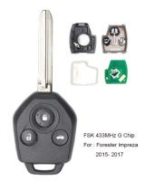 China 433MHz G Chip Car Remote Controller 3 Button for Subaru Impreza, 2015-2017 for sale