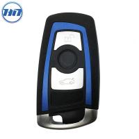 China Excellent 3buttons Auto Car Key Remote Replacement blue shell with Uncut Key Blade For F CAS4 5 Series 7 Series Smart Key for sale