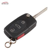 China 3+1button Remote Control Car Folding Remote key fob cover for sale