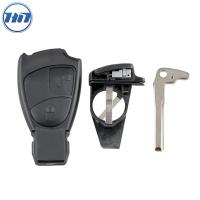 China 2 Buttons Keyless Remote Car Key Fob With Insert Blade Shell Case For Mercedes Benz for sale