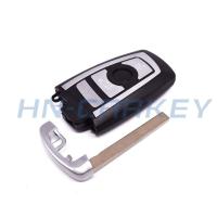 China 4 Buttons Car Key Shell with Emergency Key and Plastic + Metal Construction for BMW for sale