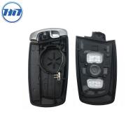 China 3 Buttons Remote Key Cover with Emergency Key and Plastic + Metal Car Key Shell for sale