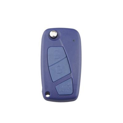 China Panfa Croma Bravo SIP22 Key Blade Folding Flip Remote Key Fob For Fiat Blue Car Key 3 Buttons for sale